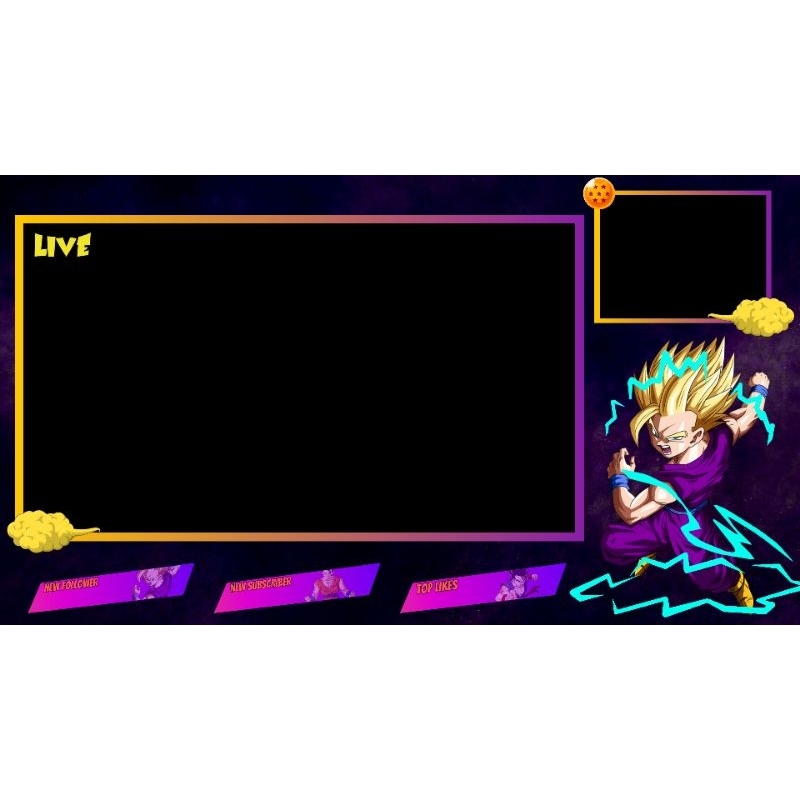 Stream Overlay OBS DBZ Gohan (Animated) | Shopee Malaysia