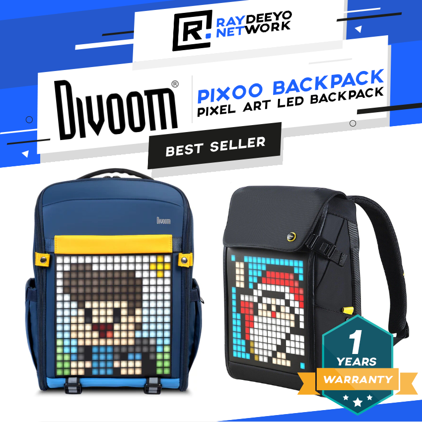 Divoom Backpack S / M LED Display Smart Backpack [Customizable Pixel ...