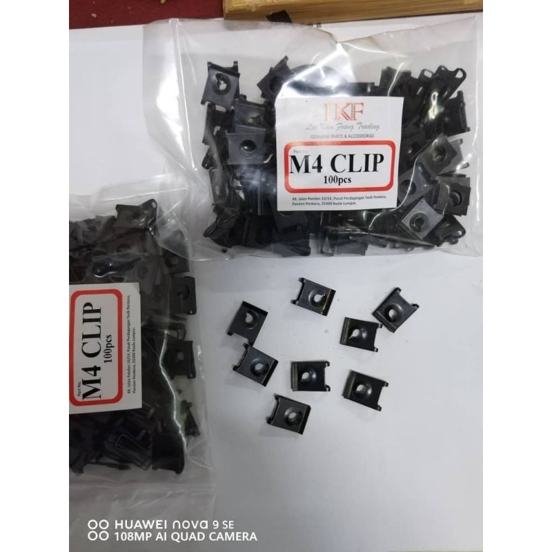 (100PCS) M4 CLIPS FOR MOTORCYCLES BUY 5 FOC 1/10FOC2 | Shopee Malaysia