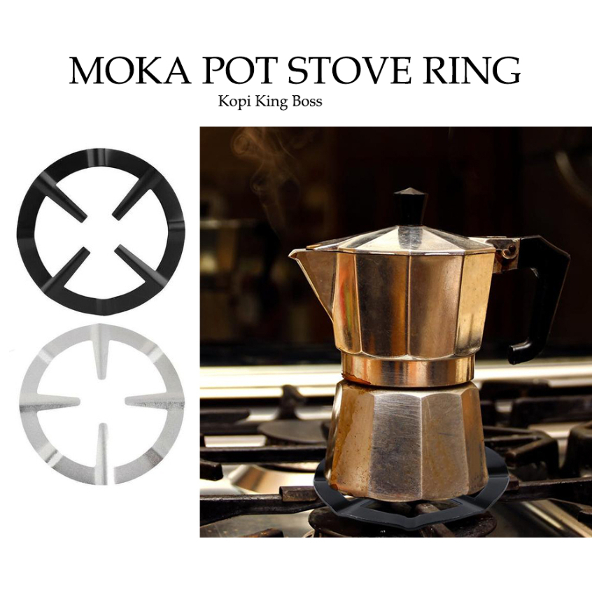 Stove Ring Rack For Moka Pot Coffee Espresso Pot Black Zinc Plated ...