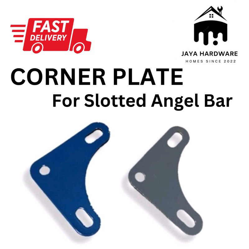 Corner Plate Slotted Angle Bar / Besi Rak Bracket / Rack Shelf | Shopee ...