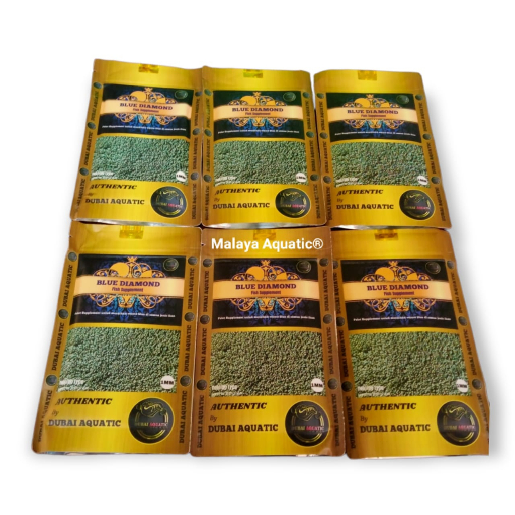 Blue Diamond 1MM (Pellet Supplement by Dubai Aquatic) (Rangsang Warna ...