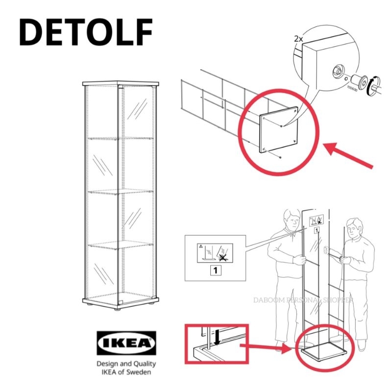 💥READY STOCK💥IKEA DETOLF SPARE PART BOARD BASE (TAPAK KAYU BAWAH ...
