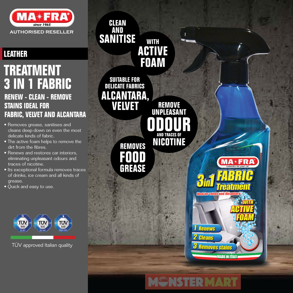 Mafra Treatment 3 in 1 Fabric Cleaner 500ml (Renew Clean Remove Stains ...