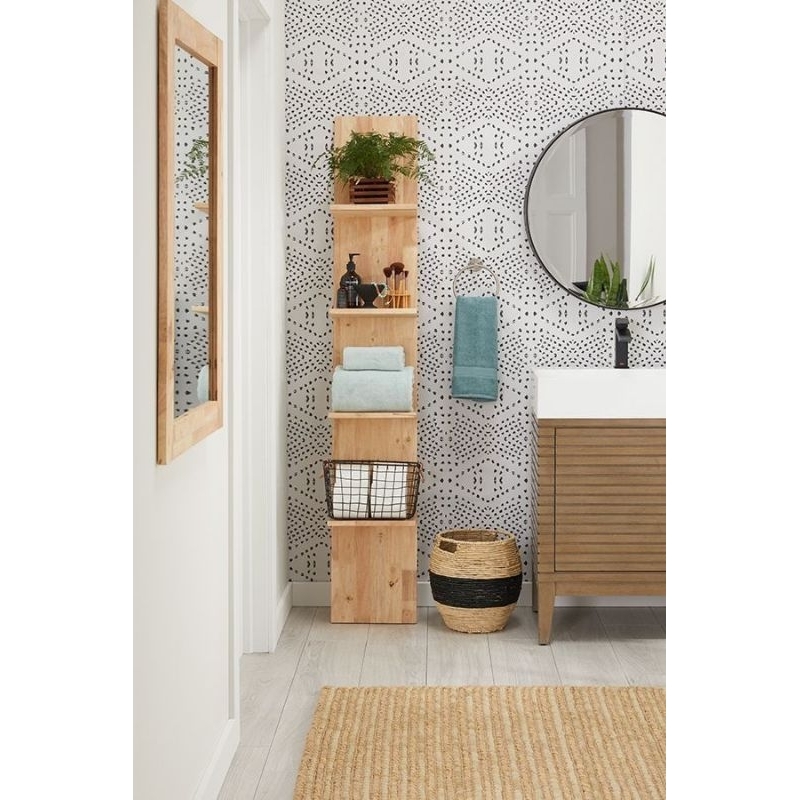MUJI Display Rack Solid Rubberwood Rack Waterproof Muji Home Decor Ins ...
