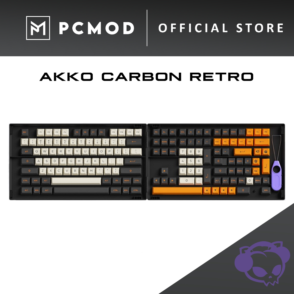 AKKO CARBON RETRO | ASA Profile Keycaps for Mechanical Keyboard | PCMOD ...
