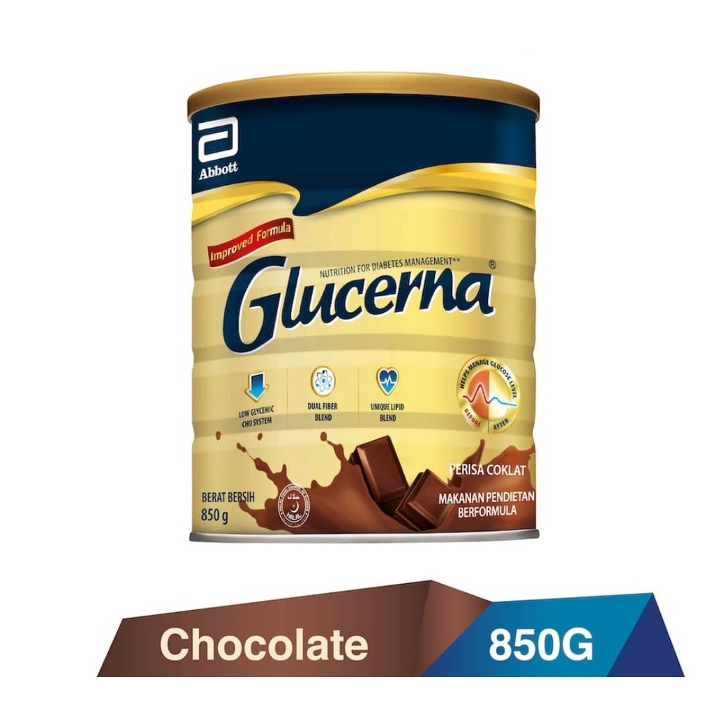 Glucerna Diabetes-Specific Formula - Chocolate 850g | Shopee Malaysia