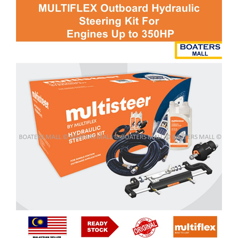 MULTIFLEX OH-350 Packaged Multisteer Outboard Hydraulic Steering Kit ...