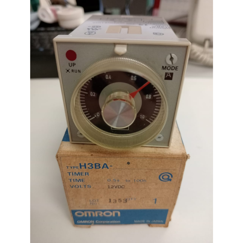 OMRON MULTI RANGE ANALOGUE TIMER H3BA 12VDC 0.5 SECONDS TO 100 HOURS ...