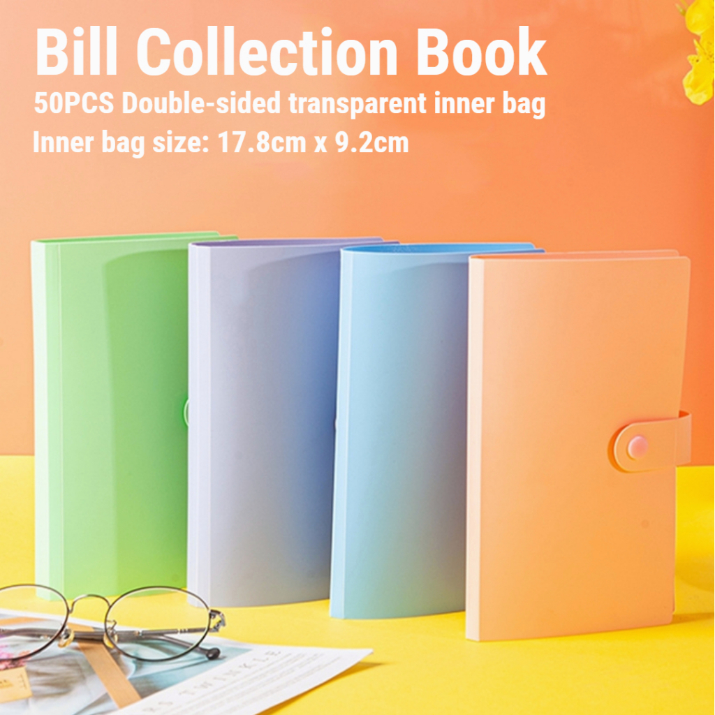 50 Pockets PVC Portable Banknotes Collection Multipurpose Paper Money ...