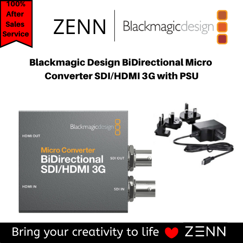 Blackmagic Design BiDirectional Micro Converter SDI to HDMI 3G with PSU ...