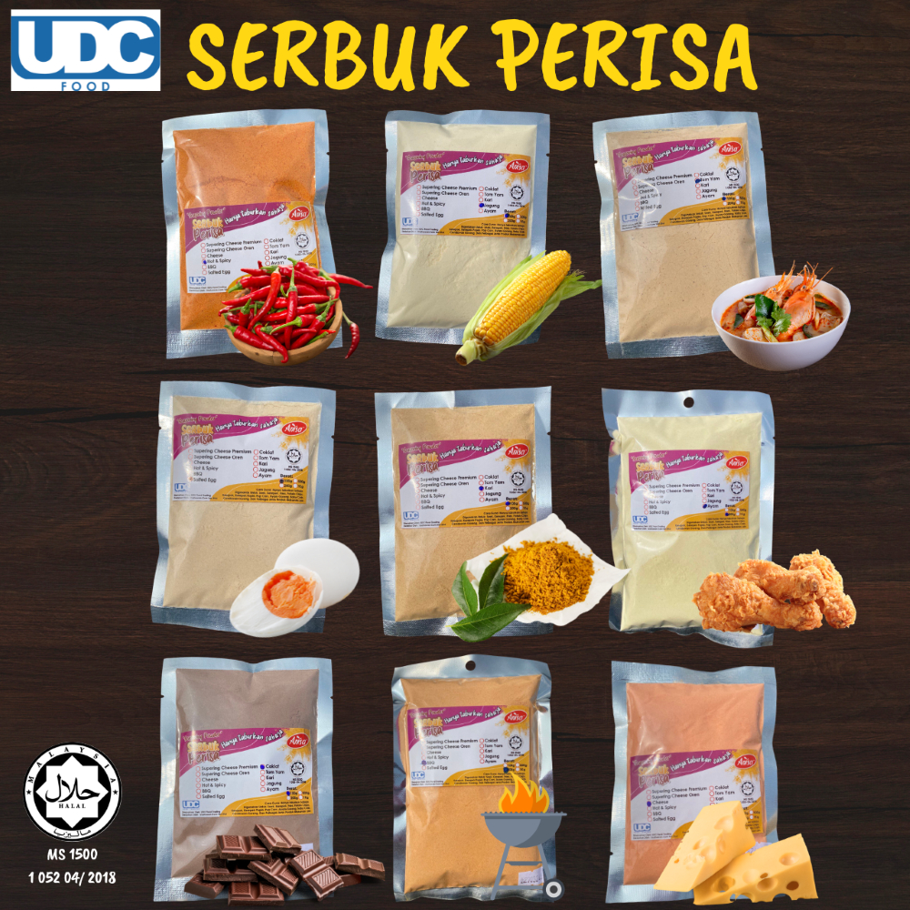 [SET COMBO SAMPLE 100GRAM🔥] SERBUK SALTED EGG, CHEESE, HOT SPICY, BBQ ...