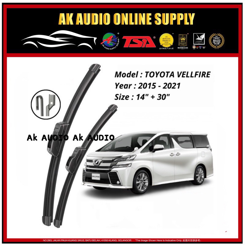 [ 1 Pair ] Toyota Vellfire / Alphard ANH30 2015 - 2021 Car Windscreen ...
