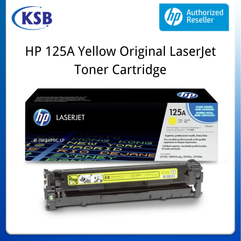 HP 125A Yellow Original LaserJet Toner Cartridge ( CB542A ) | Shopee ...
