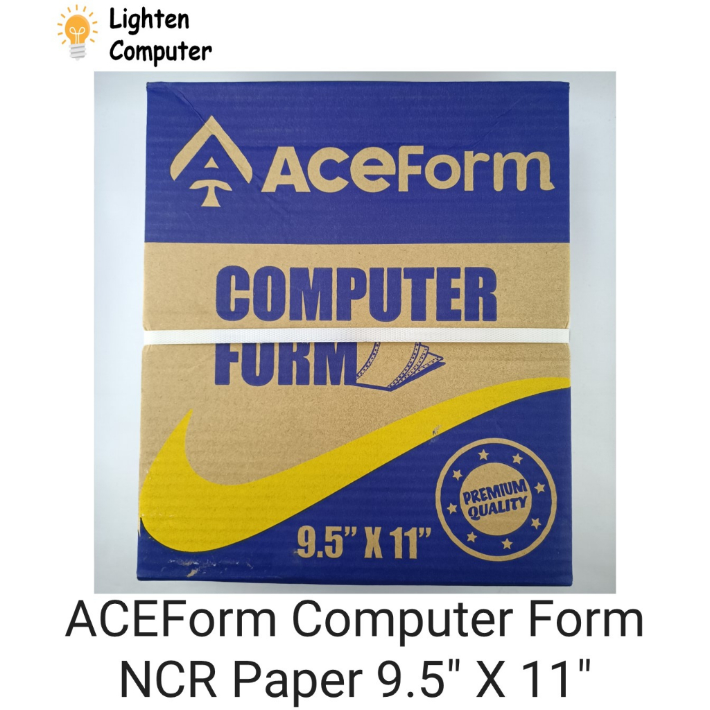 ACEForm Computer Form NCR Paper – 9.5’’ x 11’’ | 1Ply 2Ply 3Ply | 1UP ...