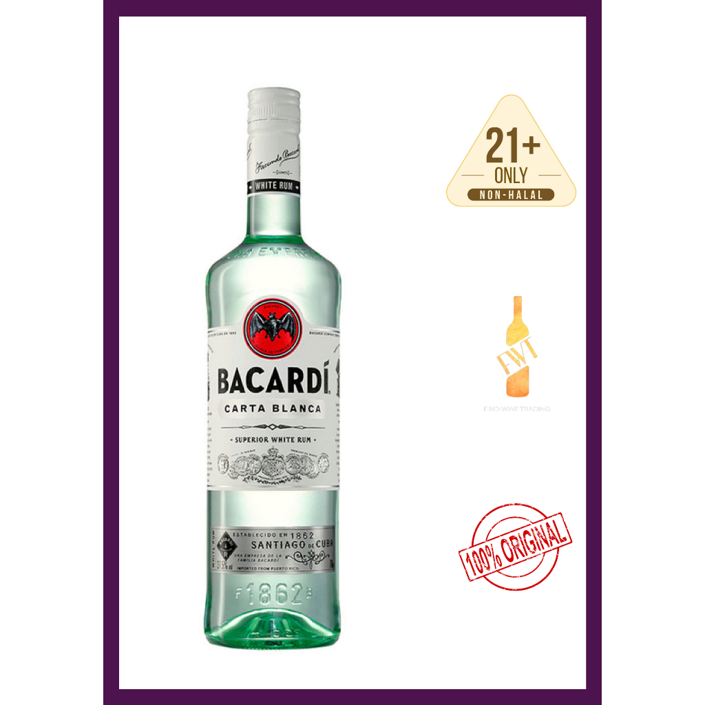 BACARDI CARTA BLANCA 700ML 37.5ABV FOC MINIATURE 50ML | Shopee Malaysia