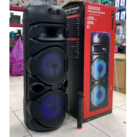 ZQS-8220 Supper bass speaker barang padu wireless Boleh cas type C ...