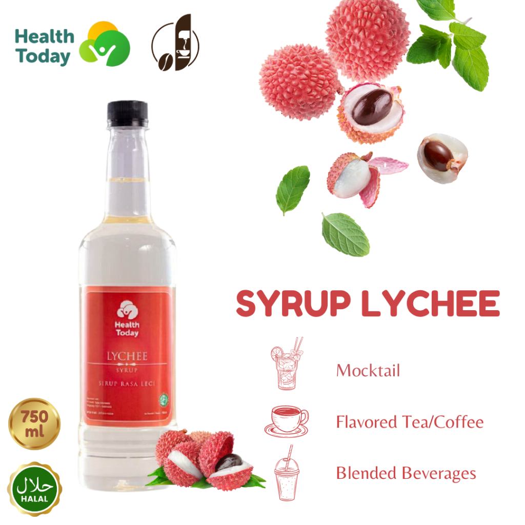 Health Today Syrup Lychee | 750ml | Beverage Flavours | Drinks Application | Shopee Malaysia