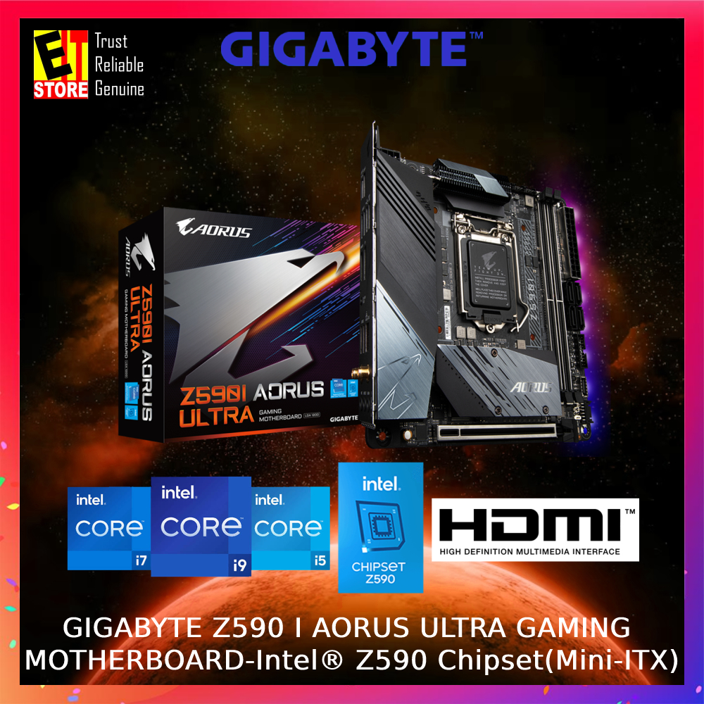 GIGABYTE Z590 I AORUS ULTRA GAMING MOTHERBOARD - Intel® Z590 Chipset ...