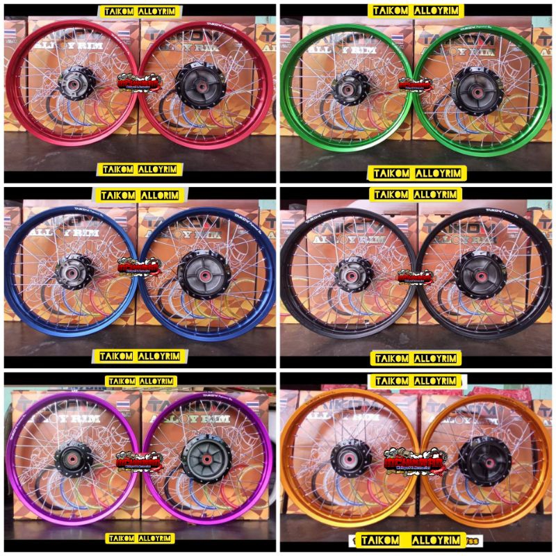 Taikom alloy rim for rxz/125z/Yamaha ss1/ss2/135lc/Srl110-115/yamaha ...