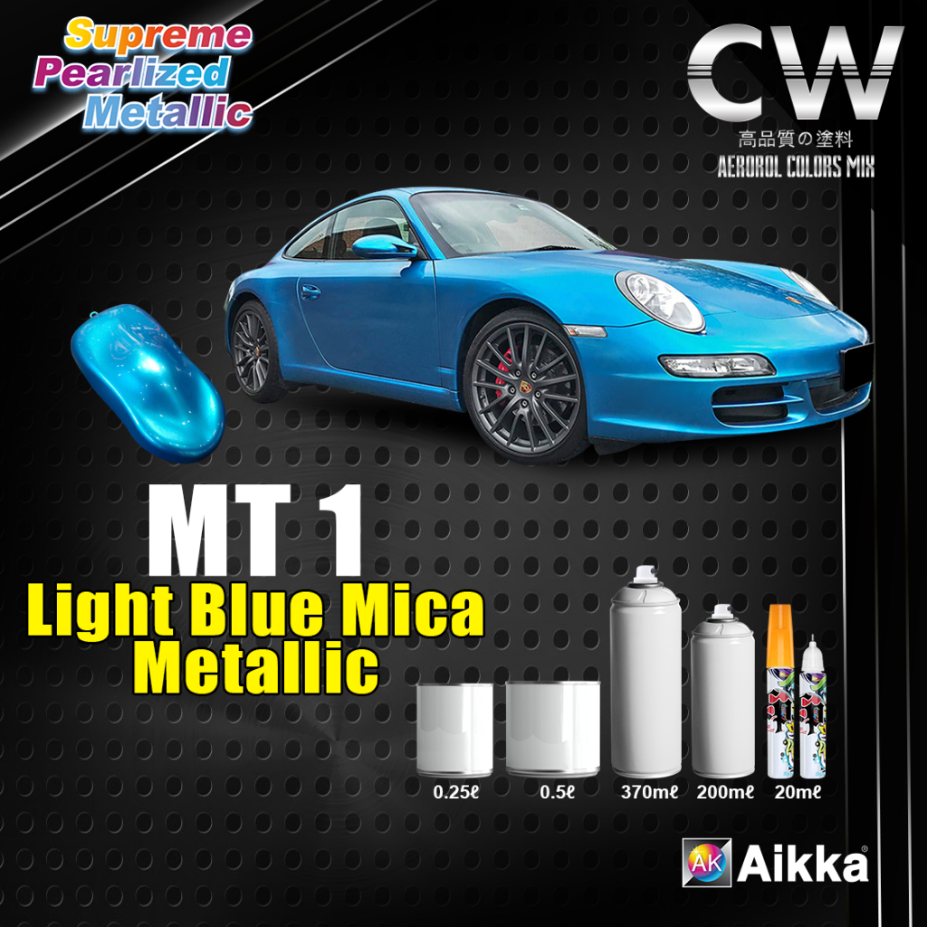 2K Paint 【 AIKKA MT1 Light Blue Mica Metallic】 Supreme Pearlized ...