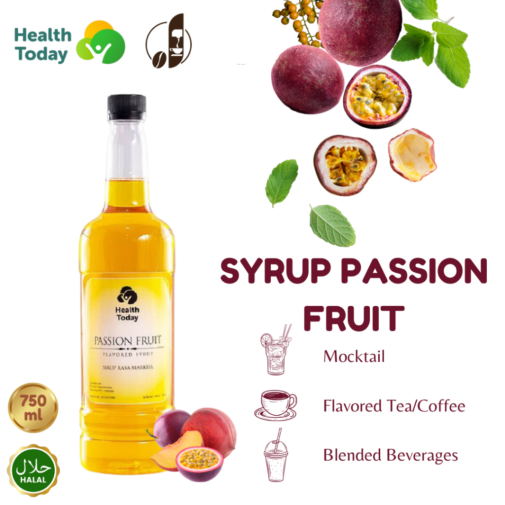 Health Today Syrup Passion Fruit | 750ml | Beverage Flavours | Drinks ...