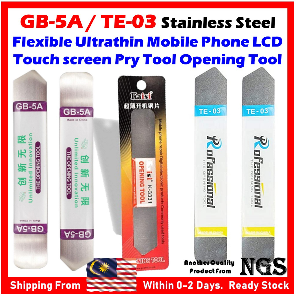 (Buy 5 Free 1) TE-03 / GB-5A / Kaisi K-3331 Steel Flexible Ultrathin ...