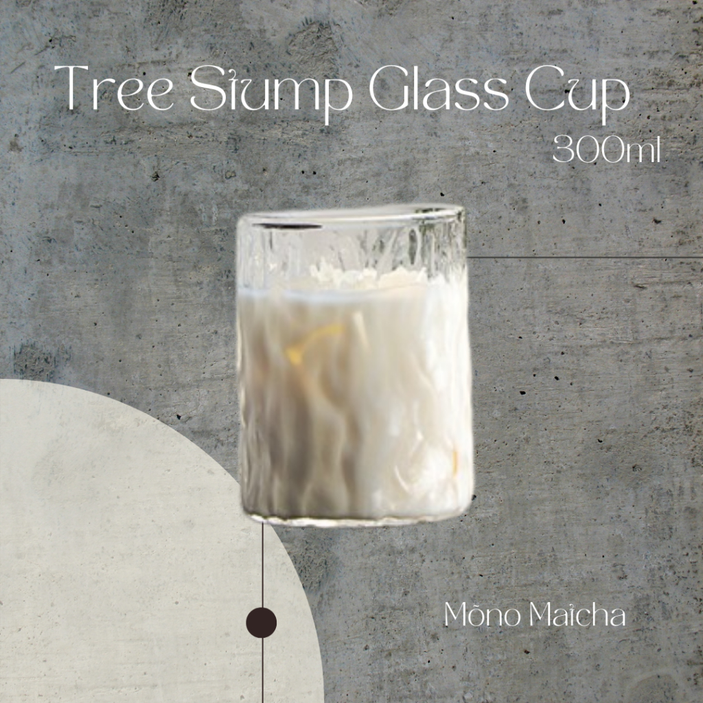 Mõno Matcha Japanese ins minimalist tree stump transparent iced coffee ...