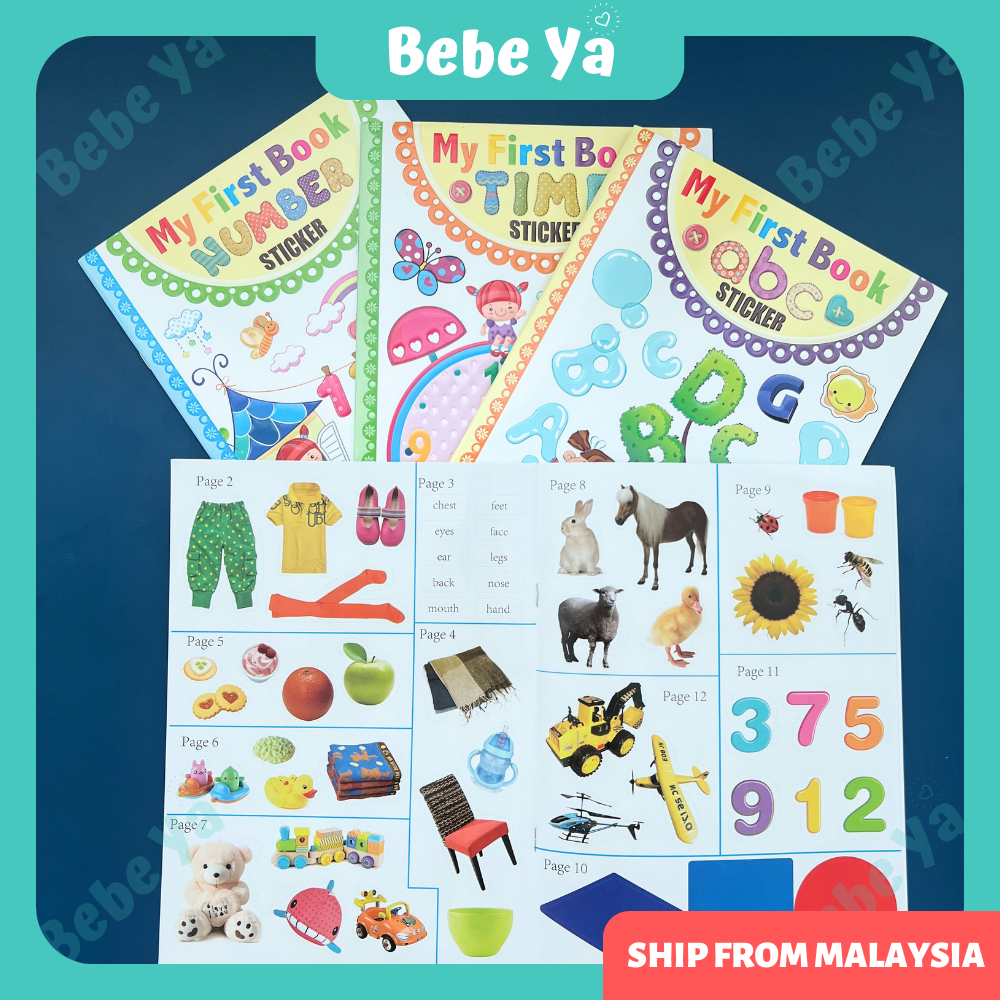 My First Book (English) - Children Activity Sticker Book Busy Learning ...