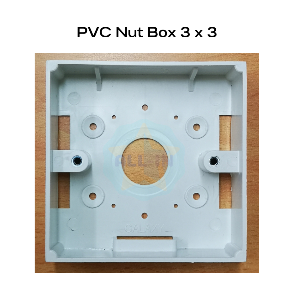 PVC Nut Box / Electrical Box / PVC Nut Box Surface Type 3 x 3 | Shopee ...