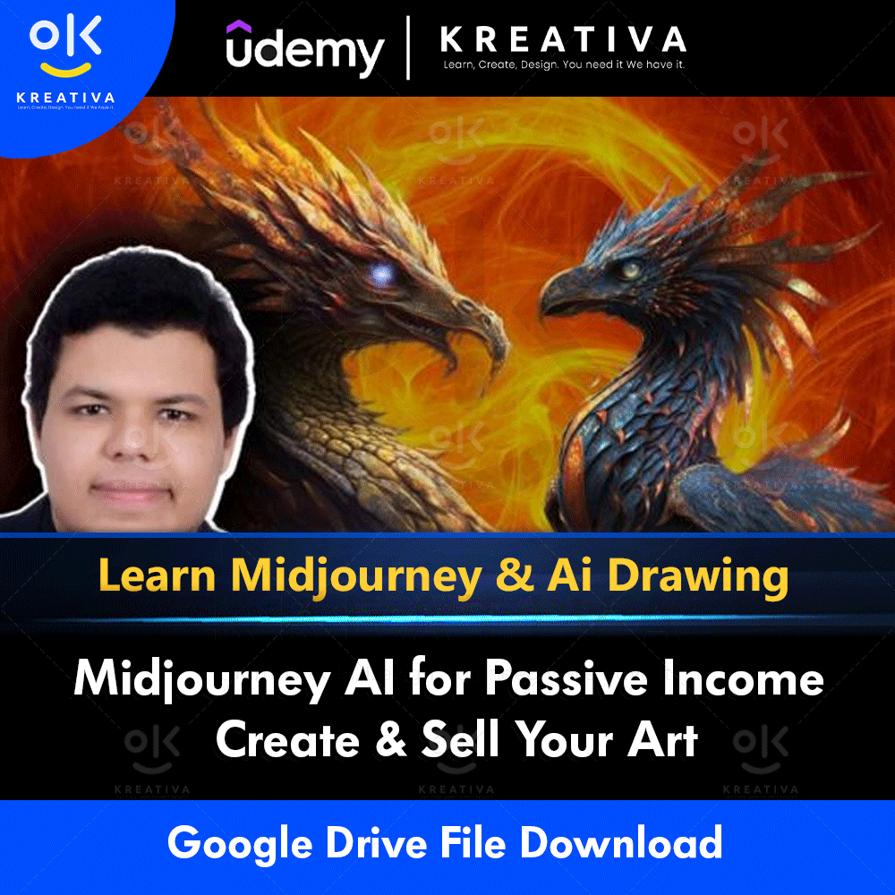 Midjourney Video Course-Midjourney AI for Passive Income Create & Sell Your Art | Learn ...