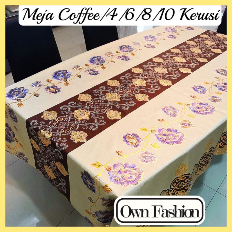 Lapik Meja Korea 3D Alas Meja Waterproof ( Meja Coffee/ 4/6/8/10 Kerusi ...