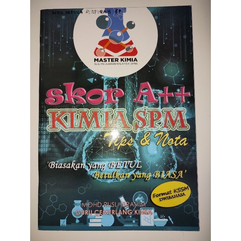 skor A+ KIMIA SPM (Nota) | Shopee Malaysia