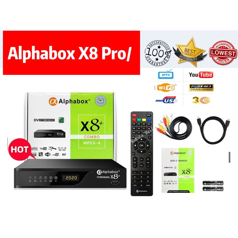 Alphabox x8+/TNTSTAR TNT-X01/ T2/S2/C Combo Decoder Digital | Shopee ...
