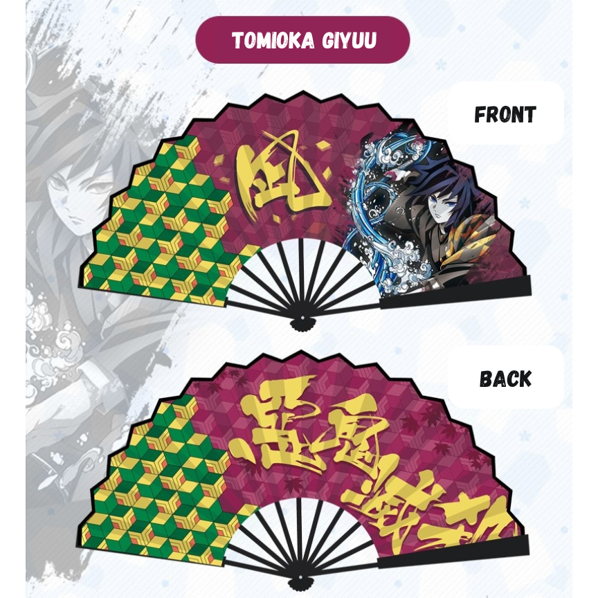 Demon Slayer Kimetsu No Yaiba Anime Folding Fan | Shopee Malaysia