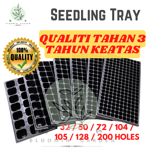 Premium Best Seedling Tray Plastic Tray 21 32 50 72 105 128 200 Holes ...