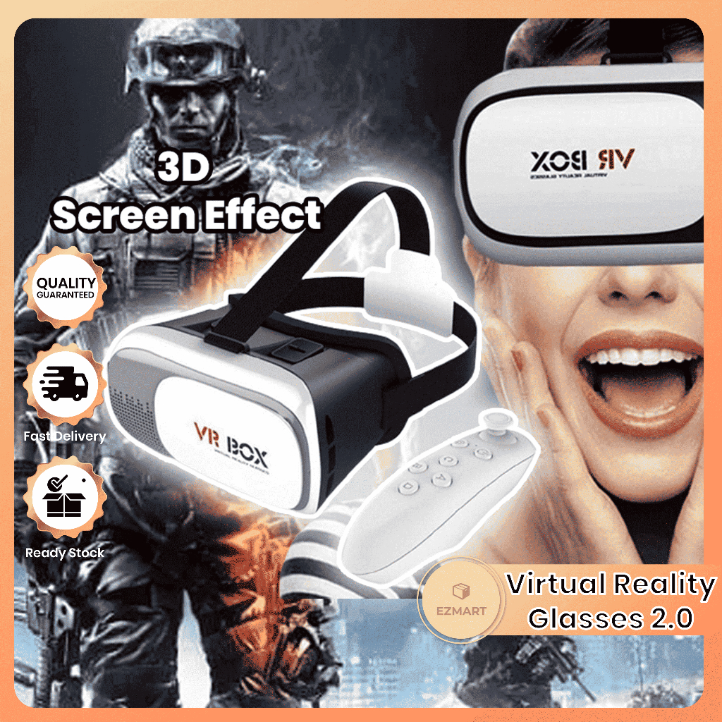 3D Virtual Reality Glasses 2.0 2nd Generation VR Headset VR For Mobile ...