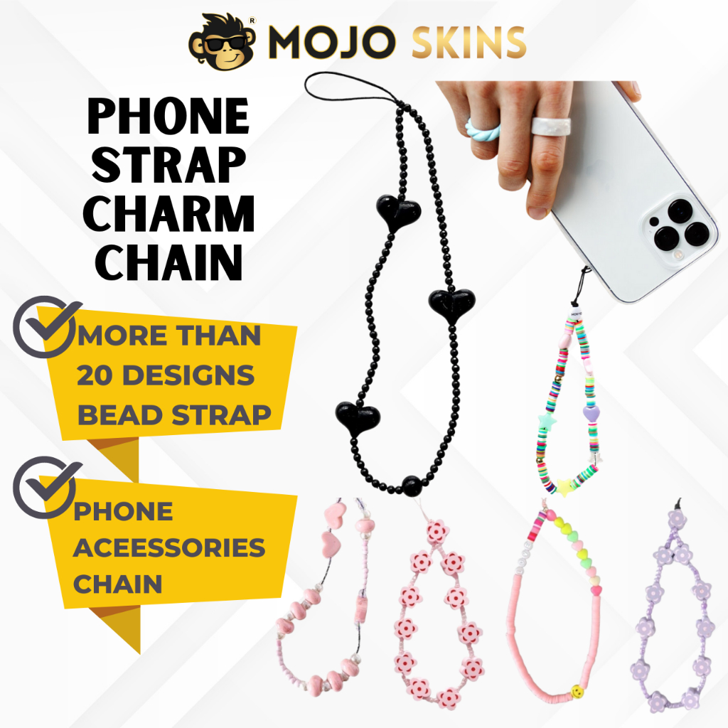 MOJOSKINS Phone Charm Phone Strap Phone Chain Strap Phone Bead Strap ...
