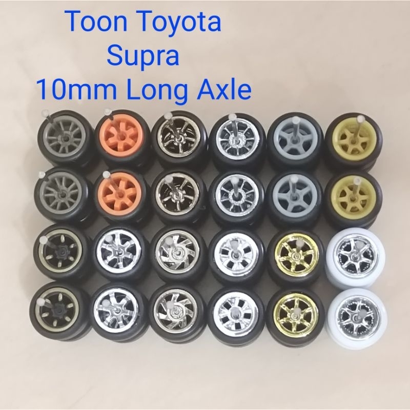 Tayar Getah Rubber Wheels Hot Wheels Toon 94 Toyota Supra 1/64 Tayar ...