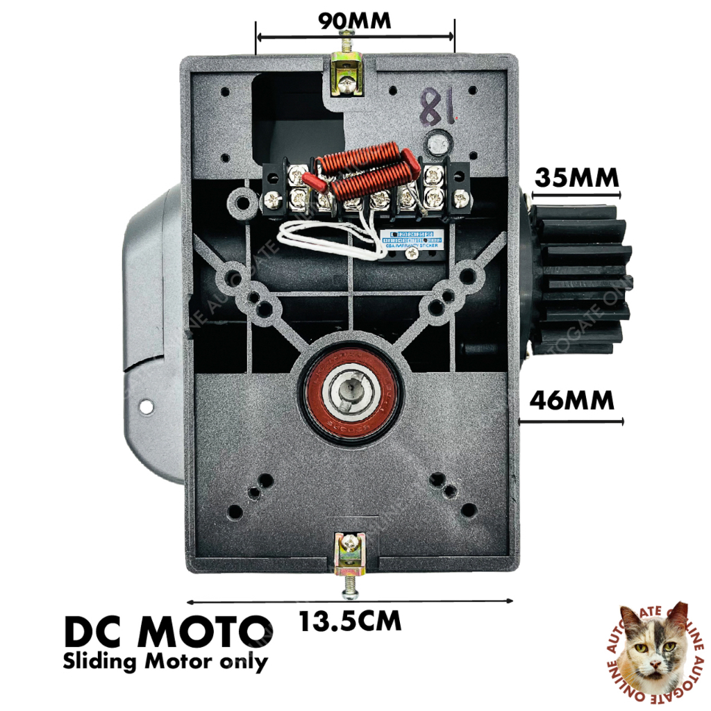 GEAR BOX WITH KEY VERSION DC MAX Dc moto i-726 AUTO GATE Sliding Motor ...