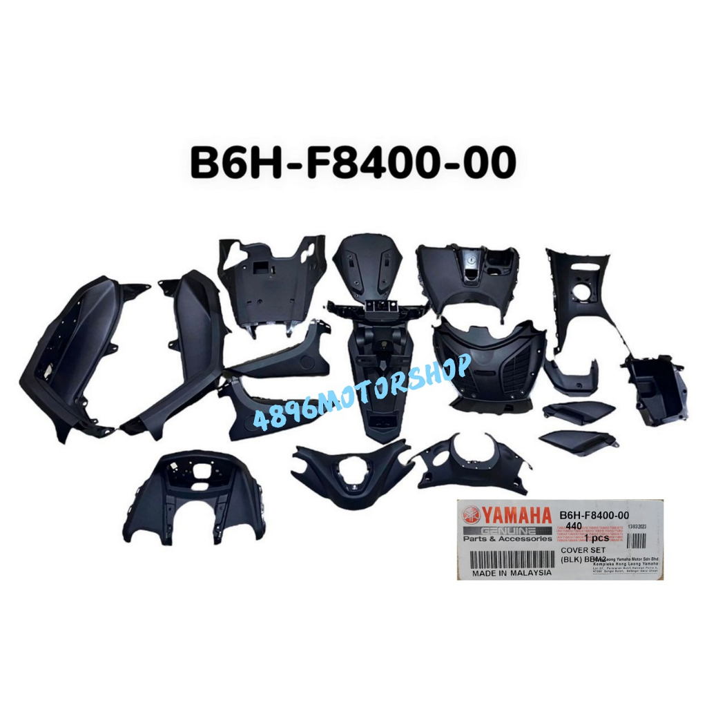100% ORIGINAL HLY YAMAHA NMAX V2 N-MAX V2 FULL BODY INNER SET BLACK ...