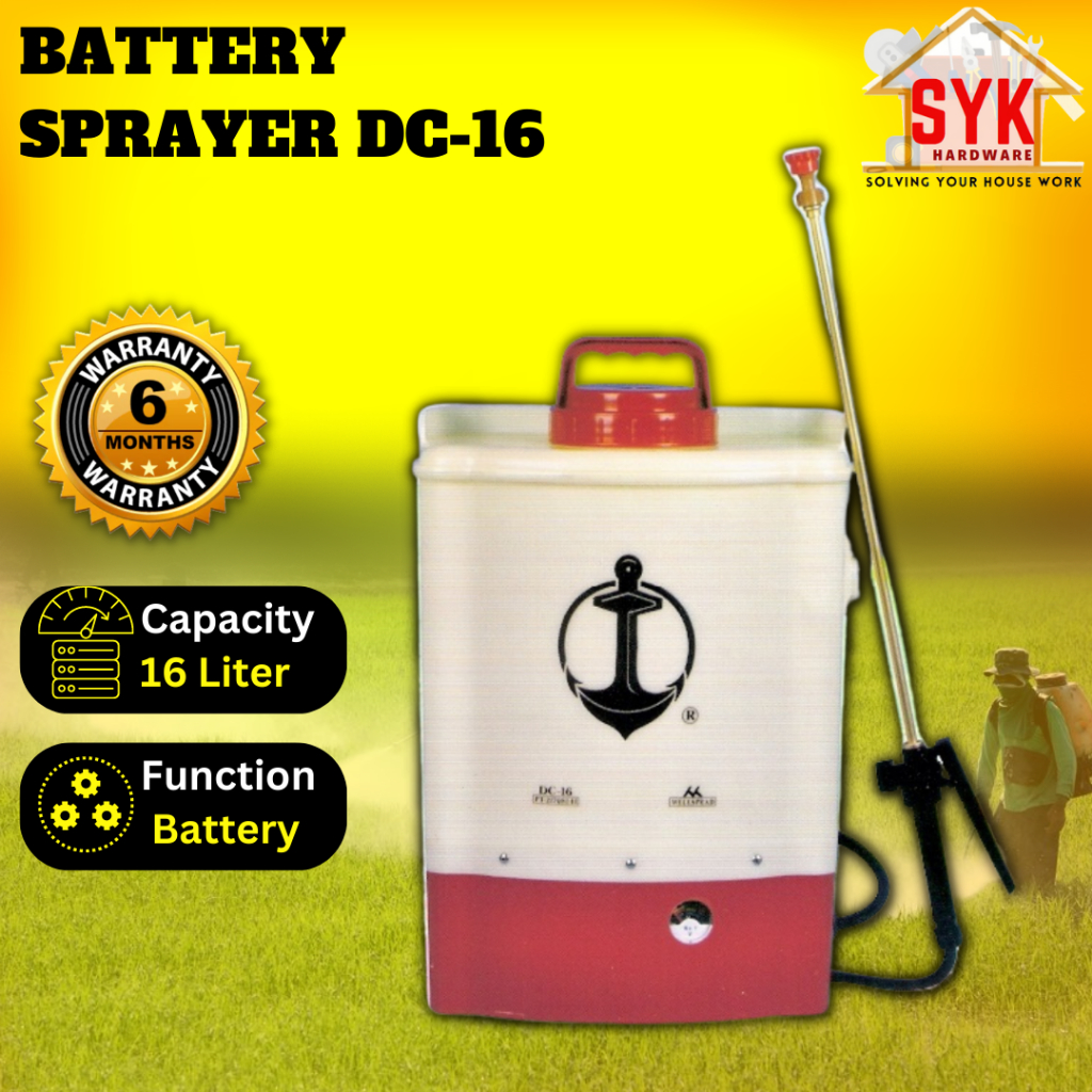 SYK Battery Sprayer DC-16 Pump Outdoor Gardening Tools Sprayer Pam ...