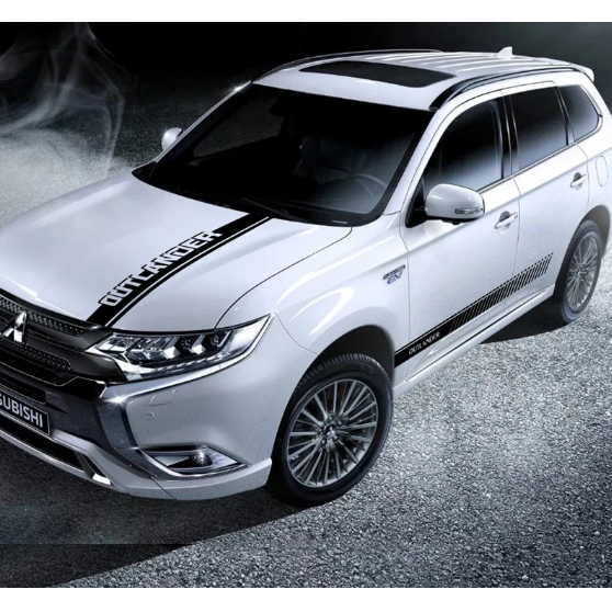 Mitsubishi Outlander PHEV Car Styling Hood Bonnet Sticker Auto Door ...