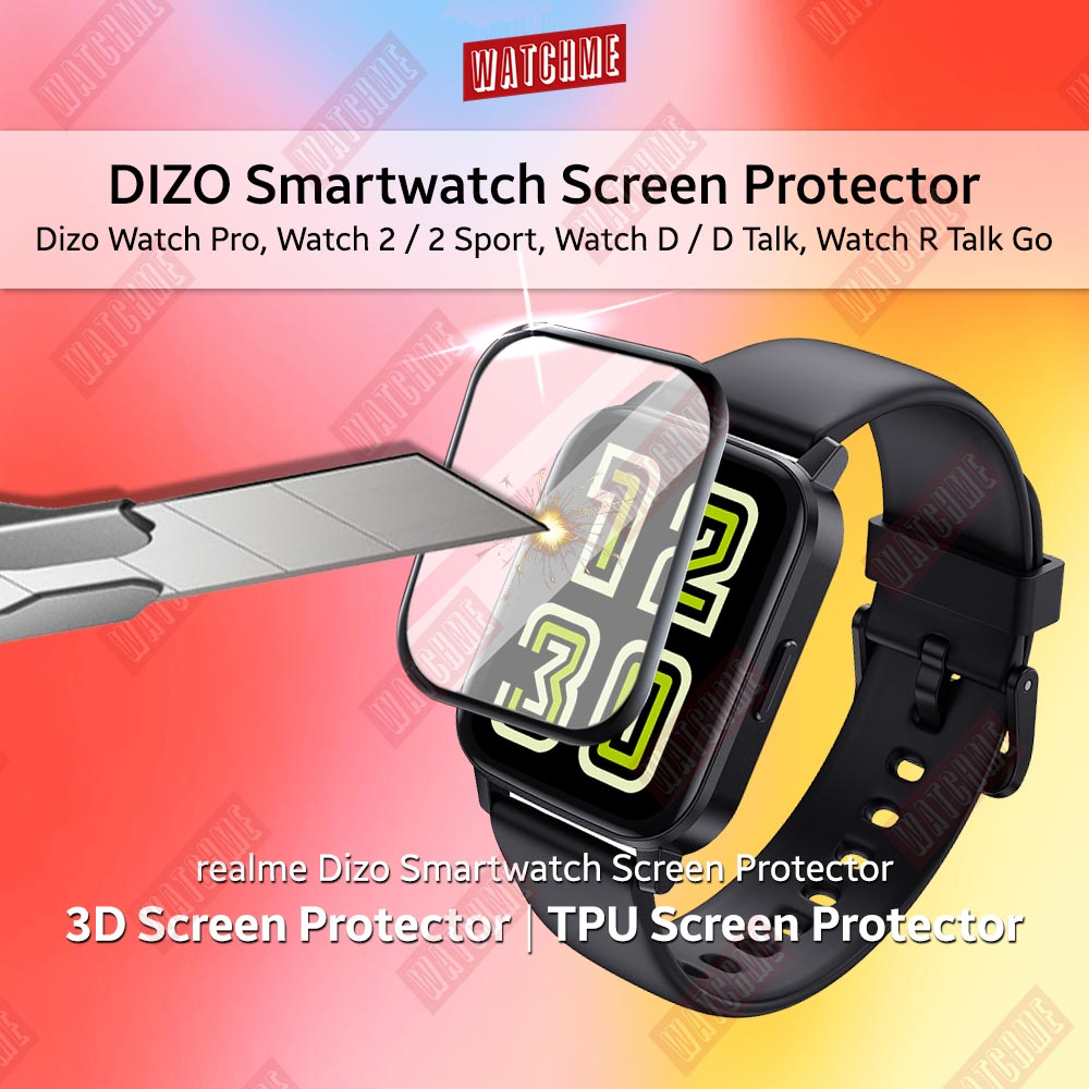 realme DIZO Smart Watch Screen Protector, 3D PMMA Film & TPU Soft Film (Watch Pro, 2 Sport, D ...