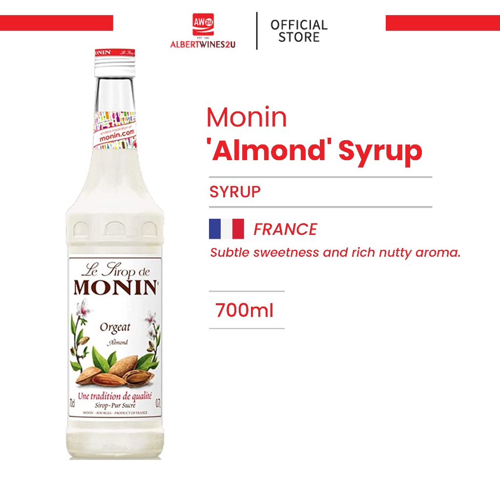 Monin 'Almond' Syrup Cocktail Mocktail 杏仁 糖浆 | Shopee Malaysia