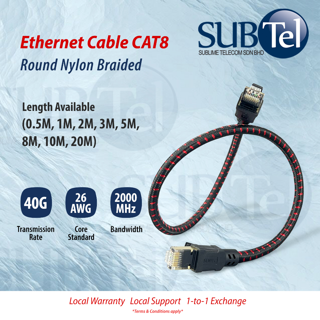 SenTec CAT8 RJ45 Patch LAN Cord Network Cable 40G SFTP 5M 10M 20M ...