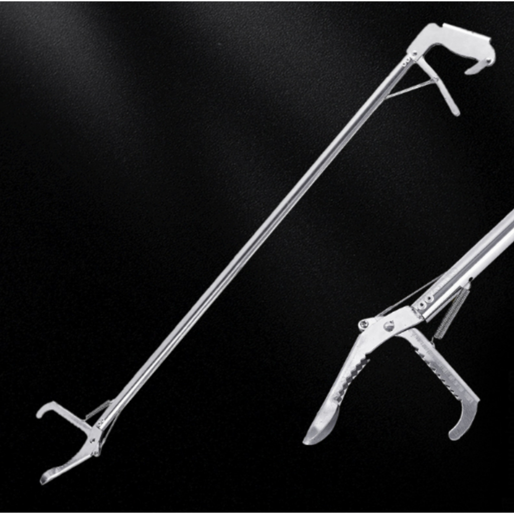 Stainless Steel Trash Grabber Rubbish Picker Tool Clamps Clip Pickup ...