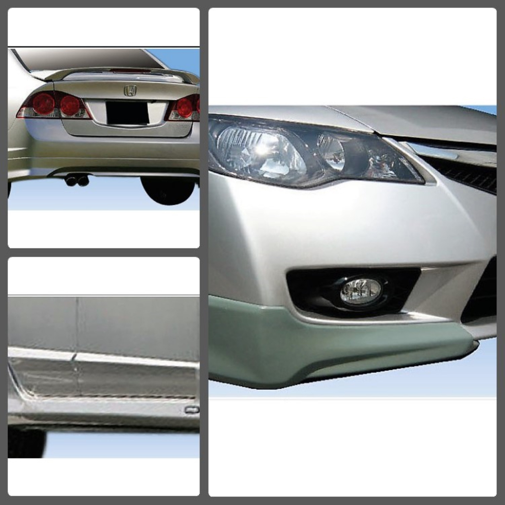 Honda Civic FD 8th Generation 2009 Modulo Skirting Body Kit PU Ready ...