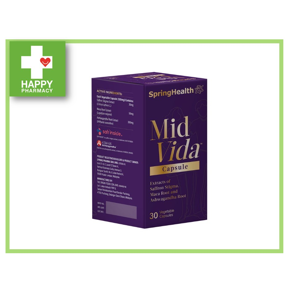 SPRINGHEALTH MID VIDA Vegetable Capsule (30's) | Shopee Malaysia