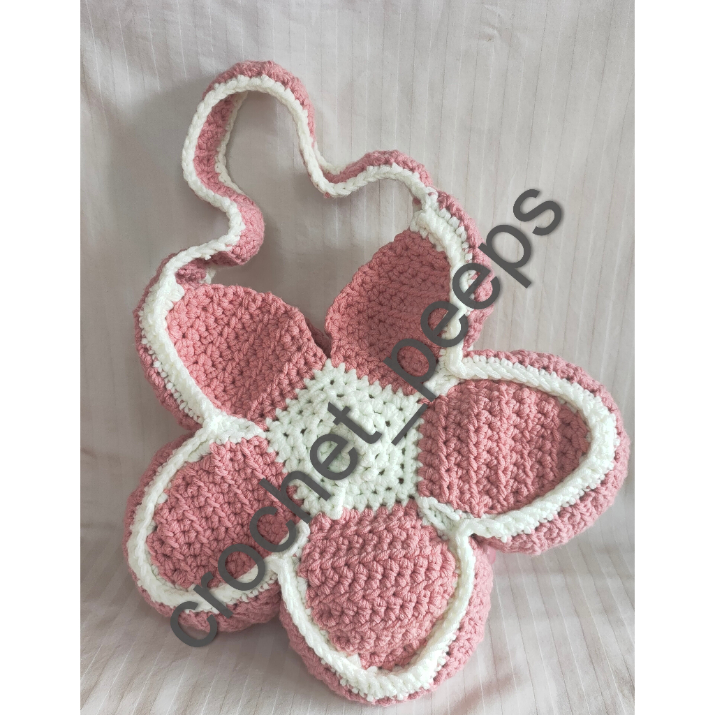 5 Petal Flower Bag Crochet Pattern -- PDF --- | Shopee Malaysia